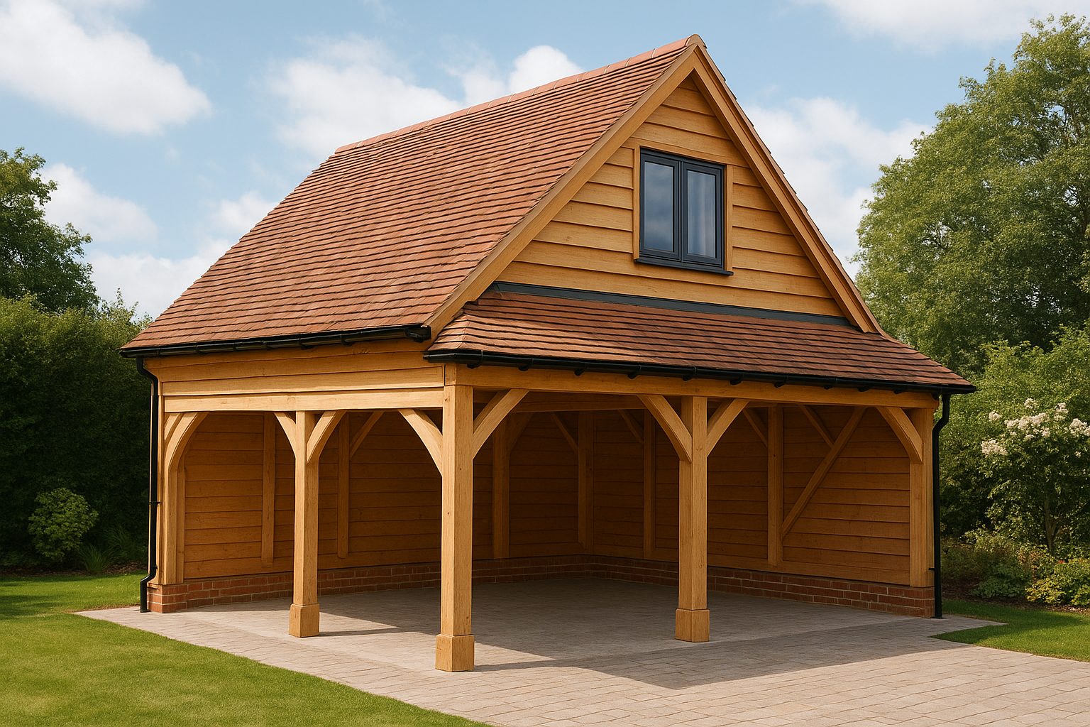 Top Oak Frame Garage with Room Above Designs | Elevate Your Storage ...
